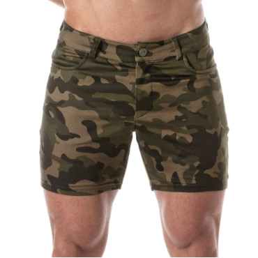 Army Mid-thigh Shorts | TOF Paris Official